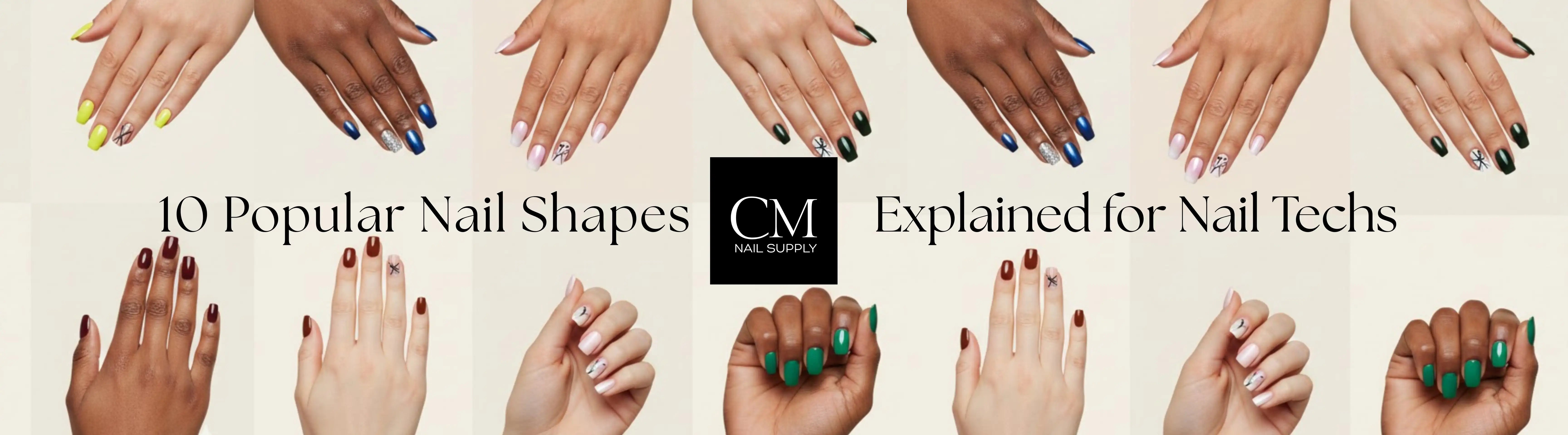 Nail Shapes Guide: 10 Nail Shapes, Explained for Nail Techs – CM Nails ...