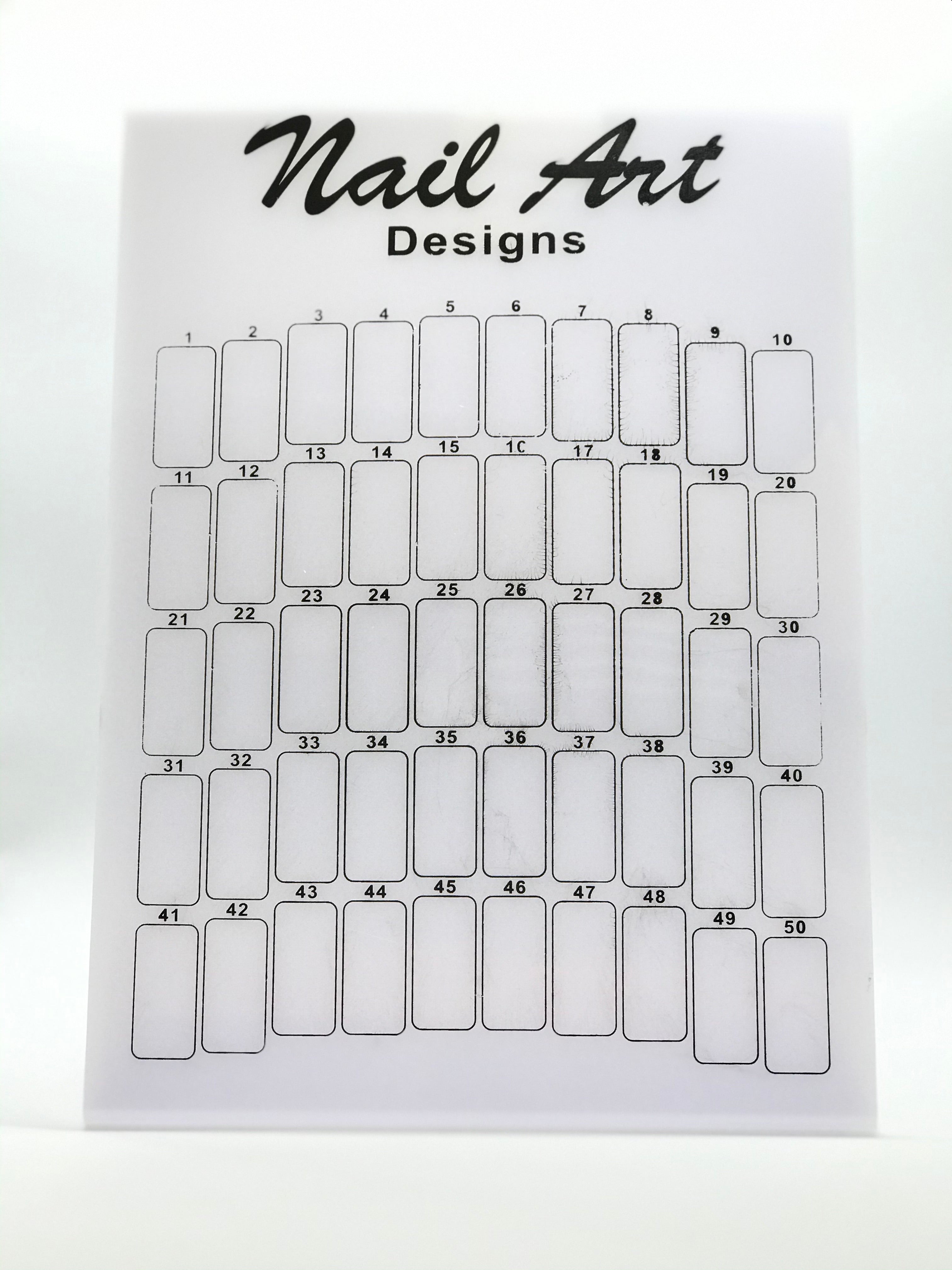 Colour Char | Nail Arts | Desktop Display | Displays 50 Tips – CM Nails ...